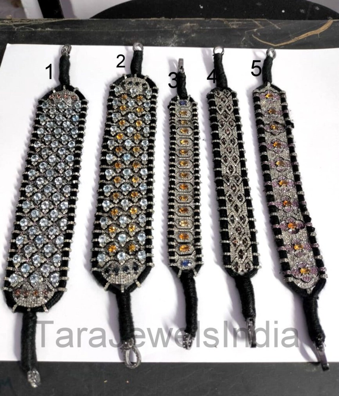 Real Diamond Thread Bracelet 925 Sterling Silver Bracelet Jewelry ...