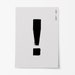 Exclamation Mark | Minimal Painted Typography Print | Typography Print ...