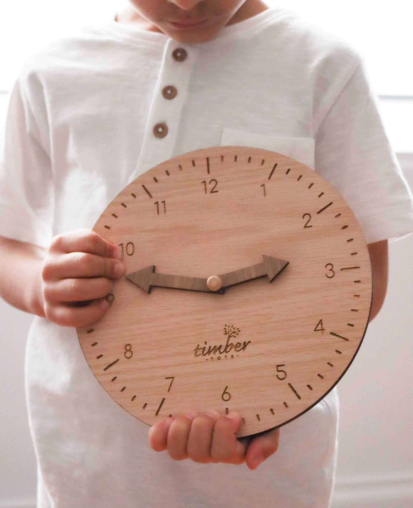 Montessori Timber Learning Clock - Etsy