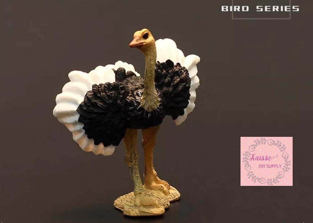 Fairy Garden Ostrich Miniature , Ostrich Miniature, Bird Figurine ...