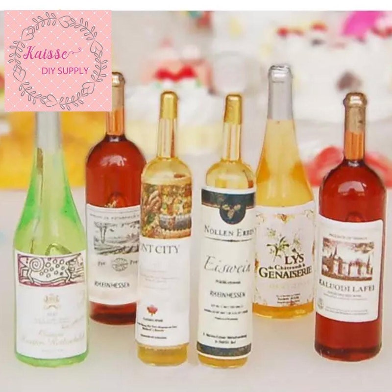 Dolls House Miniature Wine Bottles - Etsy