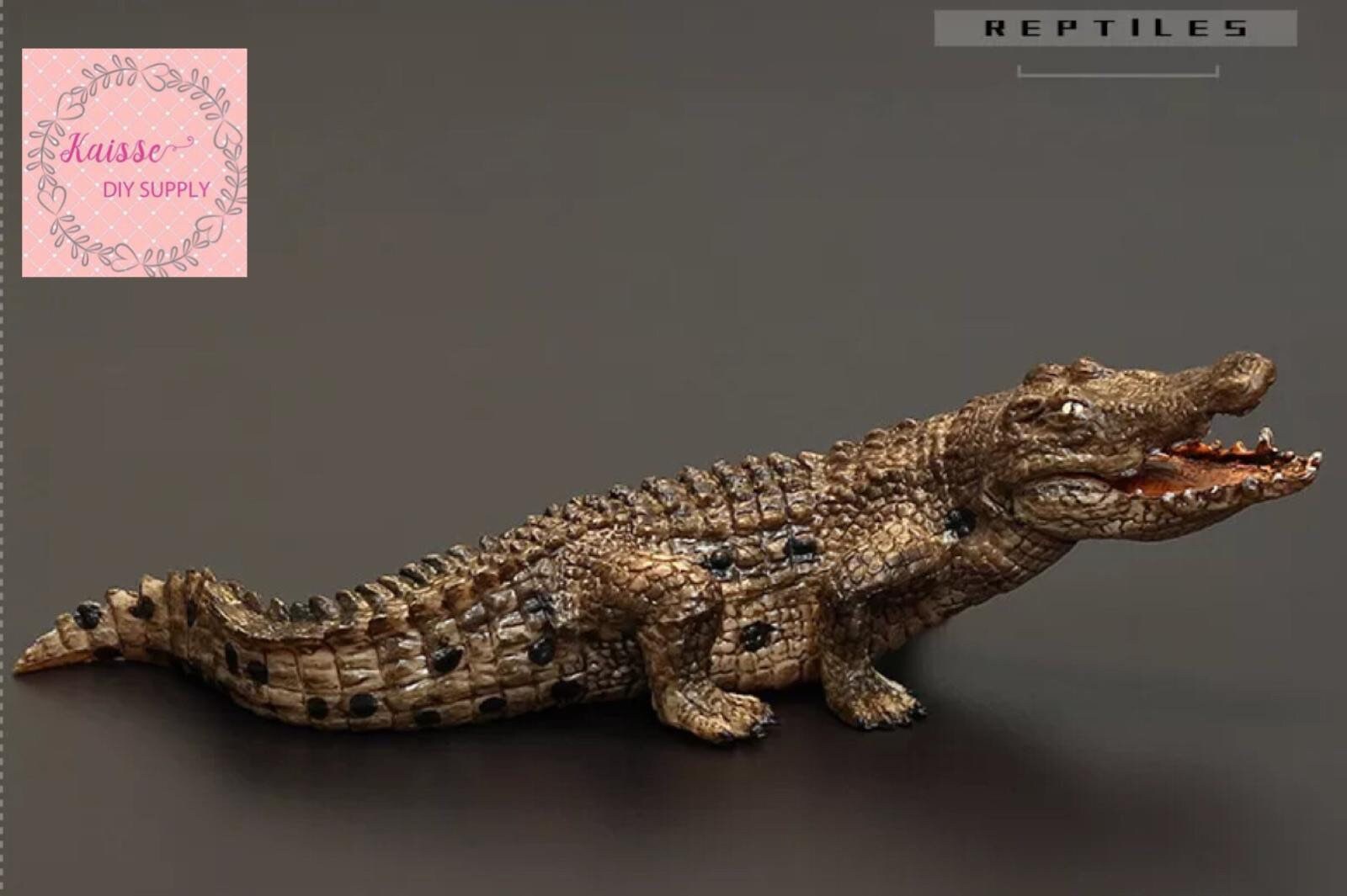Crocodile Miniature, Crocodile Figurine , Garden Decoration , Garden ...