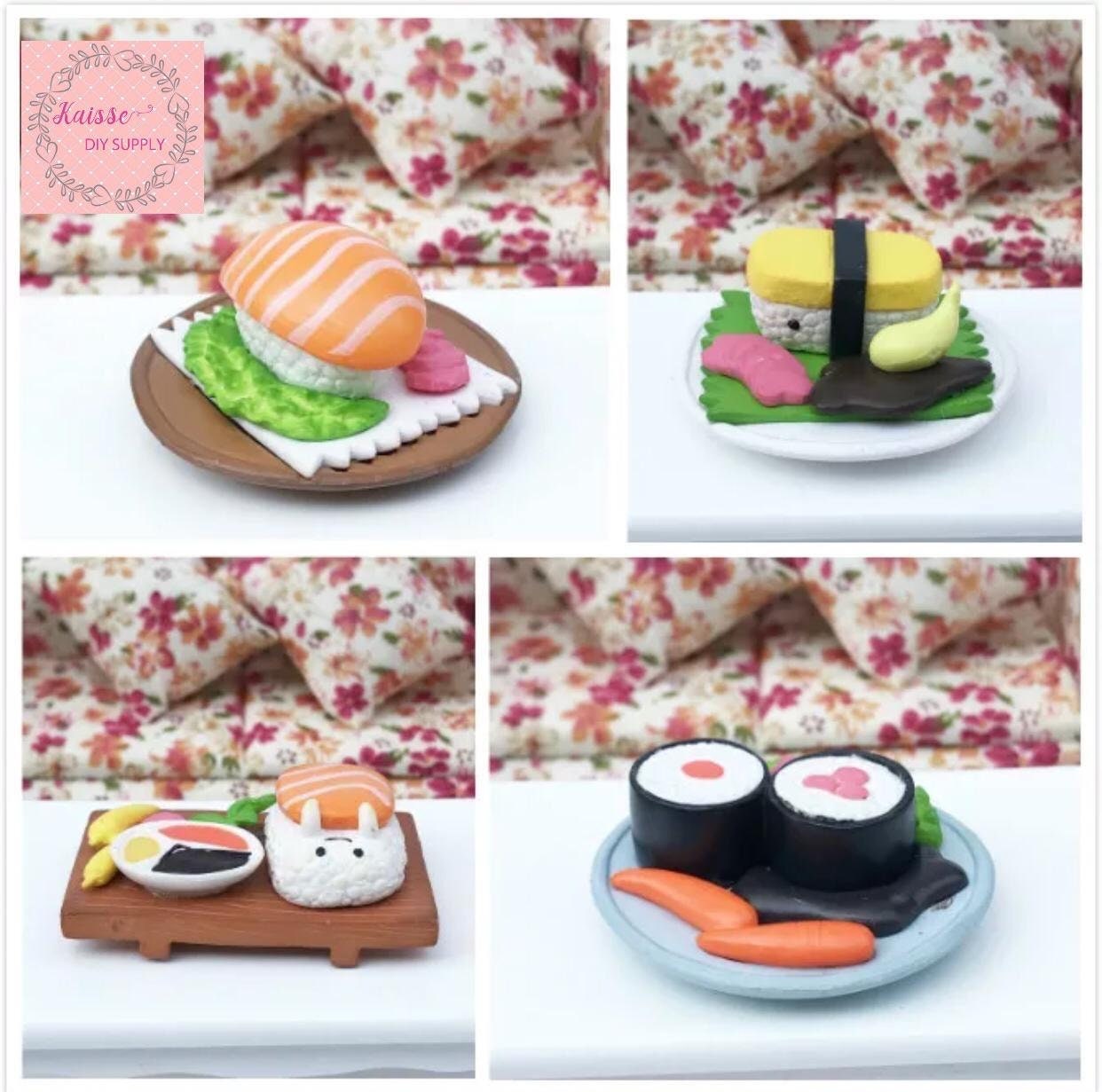 1:6 Dollhouse Sushi Model , Dollhouse Sushi , Dollhouse Miniature ...