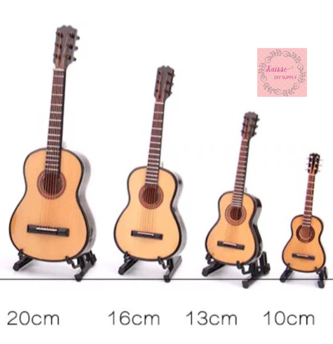 Personalized Collectible Miniature Guitar, Doll House Miniature Guitar ...