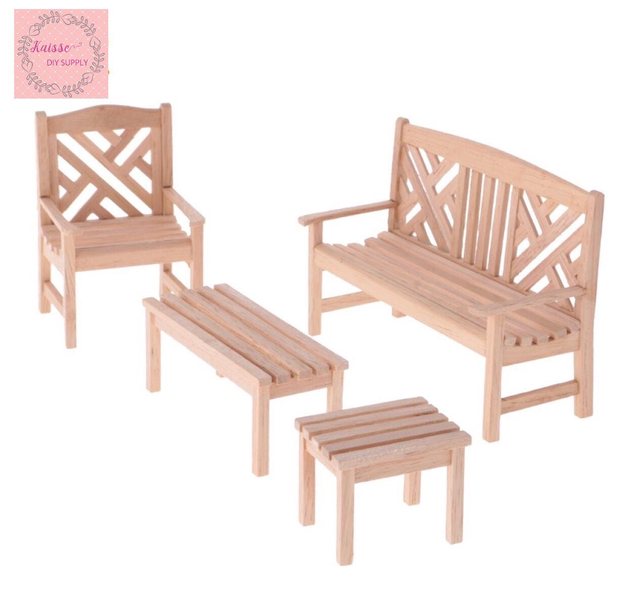 1:12 Dollhouse Table Set Miniature Table Set Miniature - Etsy