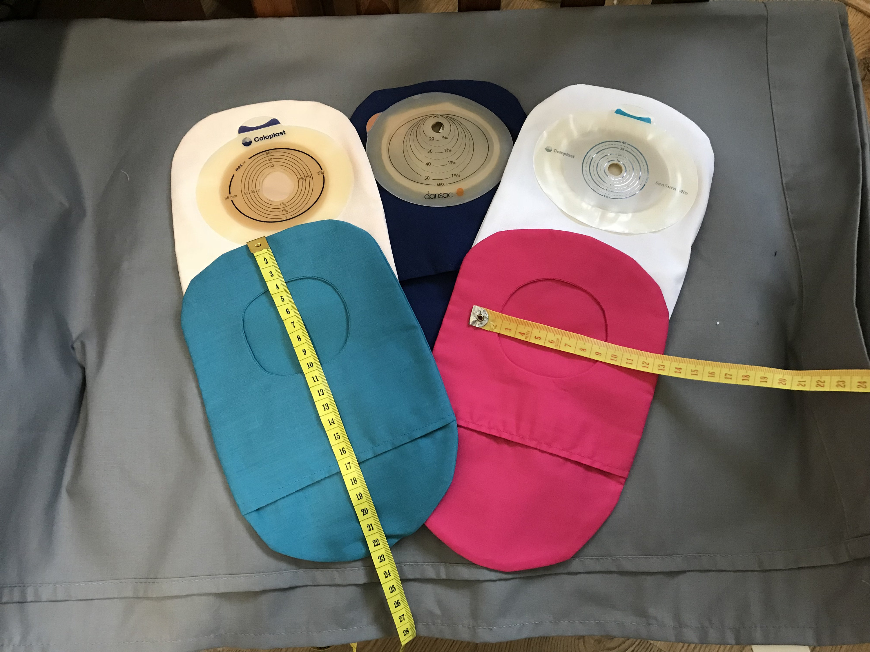 Chic Stoma Bag Covers Heart Design Handmade for Ileostomy and Colostomy ...