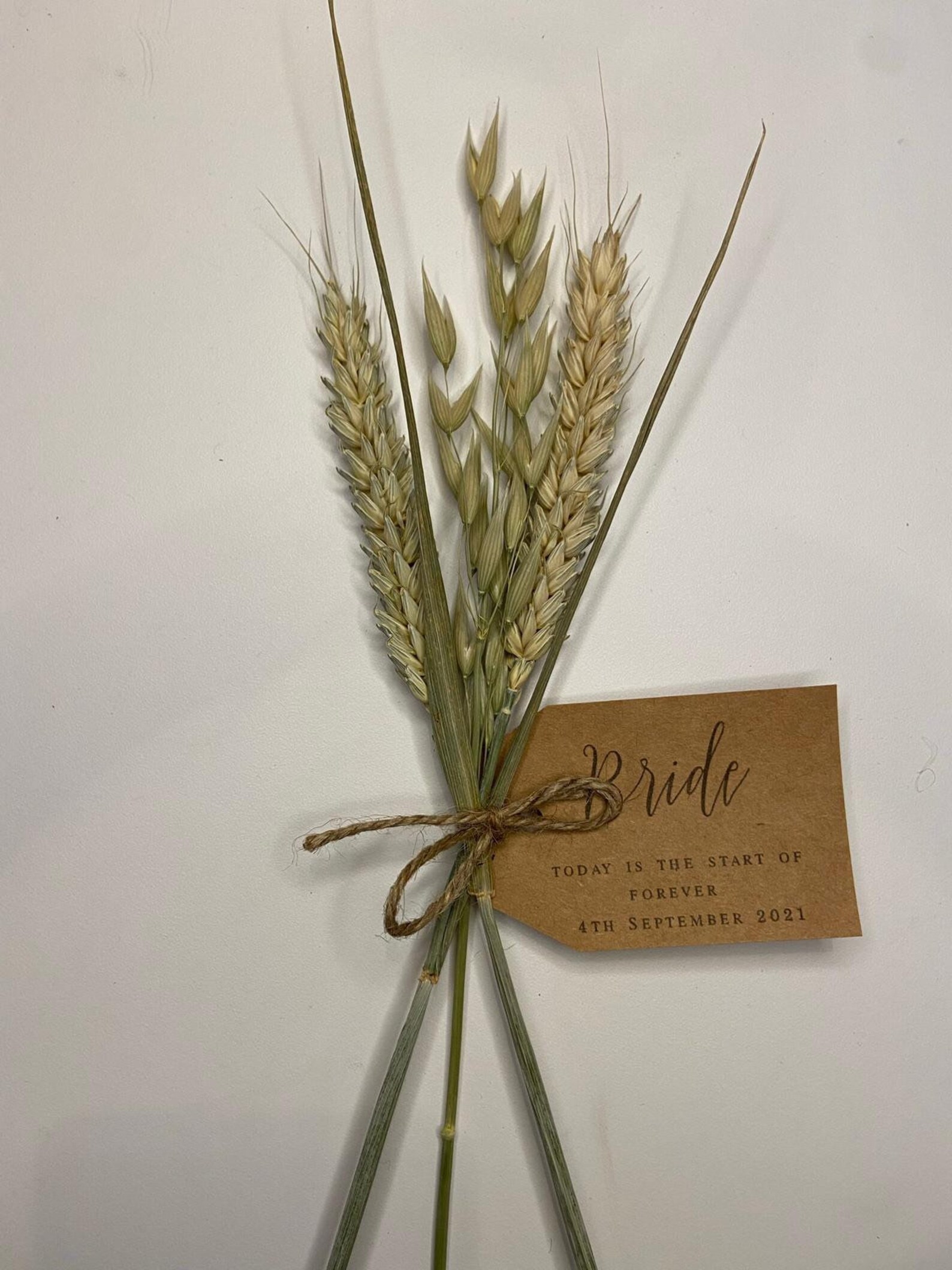 Calligraphy Preserved Dried Wheat Wedding / Dinner Party Name - Etsy