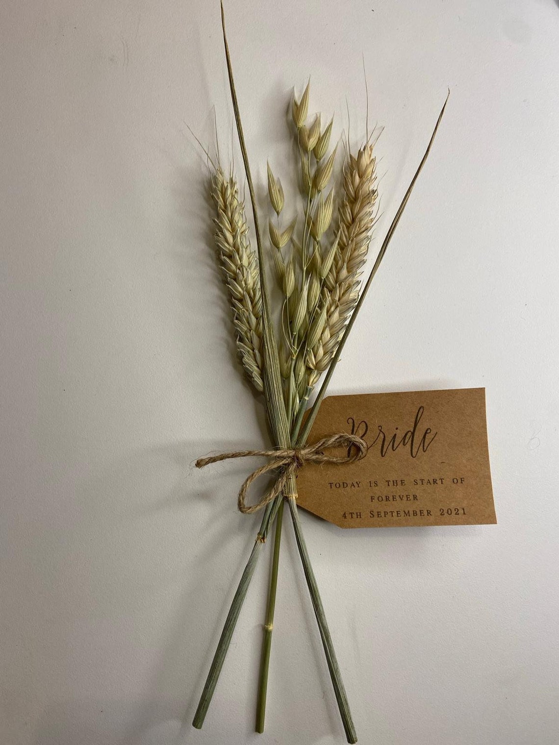 Calligraphy Preserved Dried Wheat Wedding / Dinner Party Name - Etsy