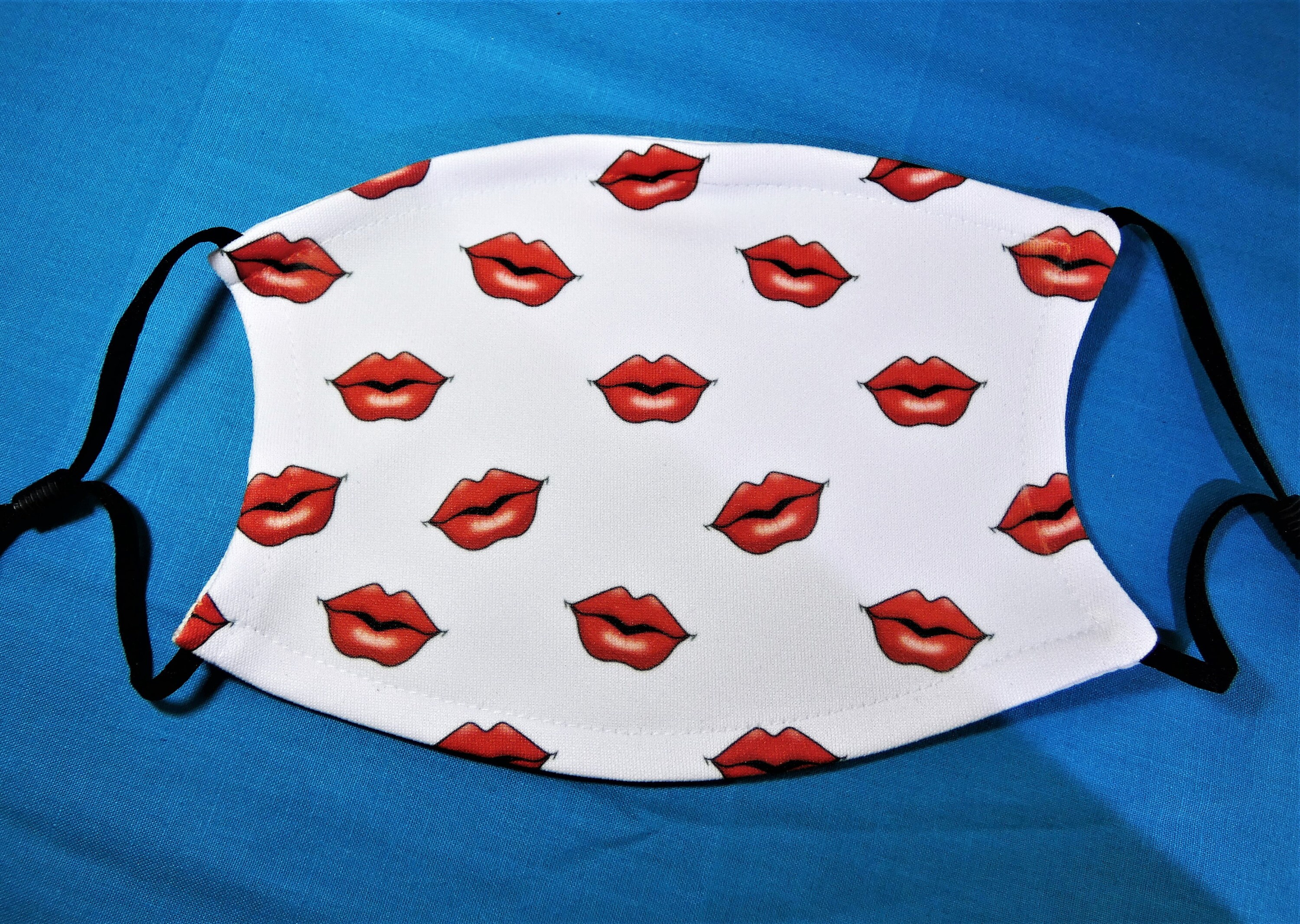 Cute kisses face mask Kiss face mask lips face mask | Etsy