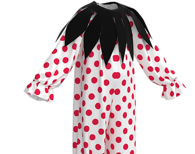 New Blue Clown Costume W/ Trains - Halloween Birthday Cosplay Carnival ...