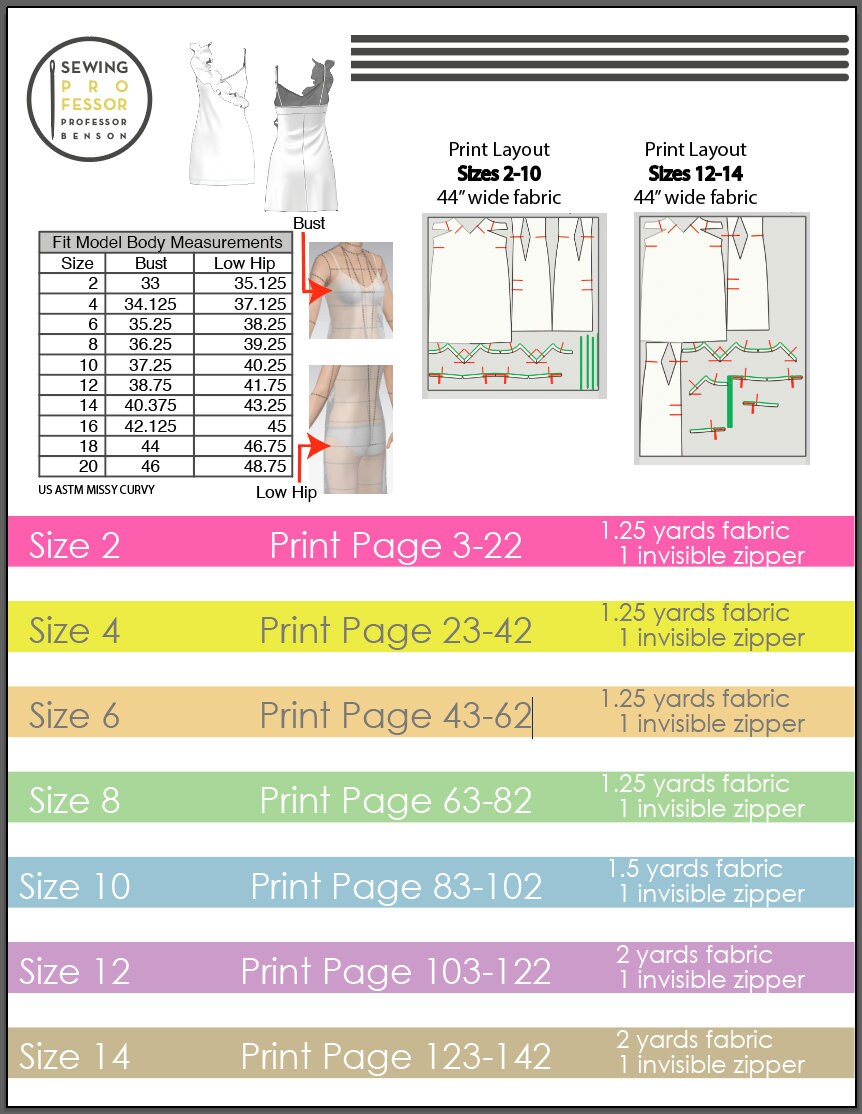 Slip Dress With Ruffle PDF Pattern - Etsy