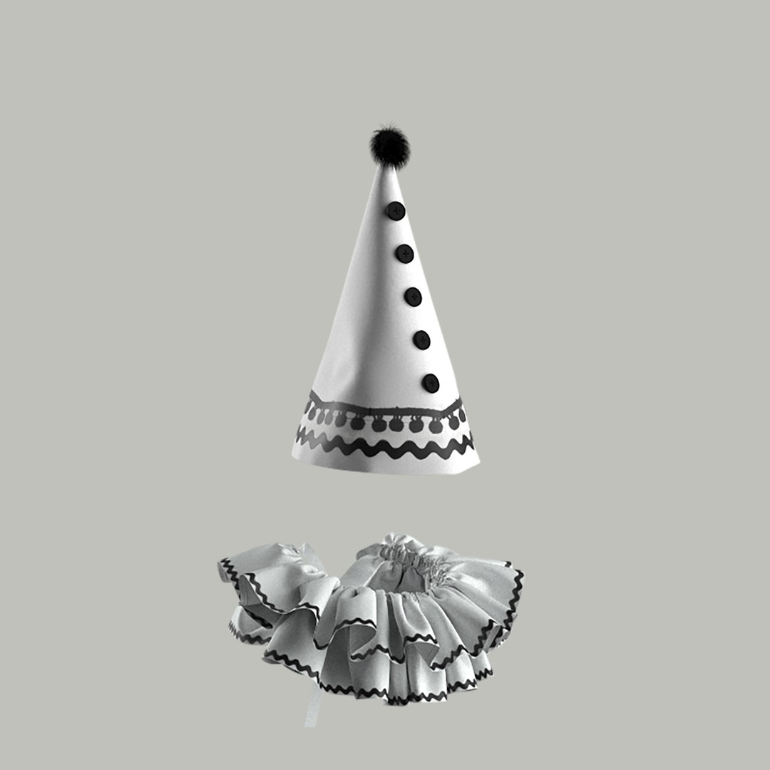 Easy Clown Hat and Ruff Pattern for Teens and Adults - Etsy