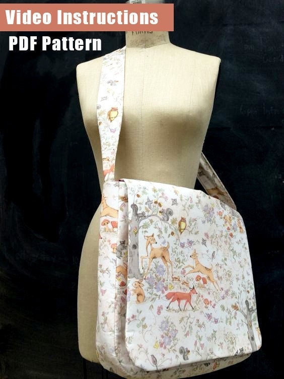 Messenger Bag Pattern & Video - Etsy