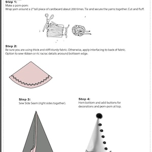 Easy Clown Hat and Ruff Pattern for Teens and Adults - Etsy