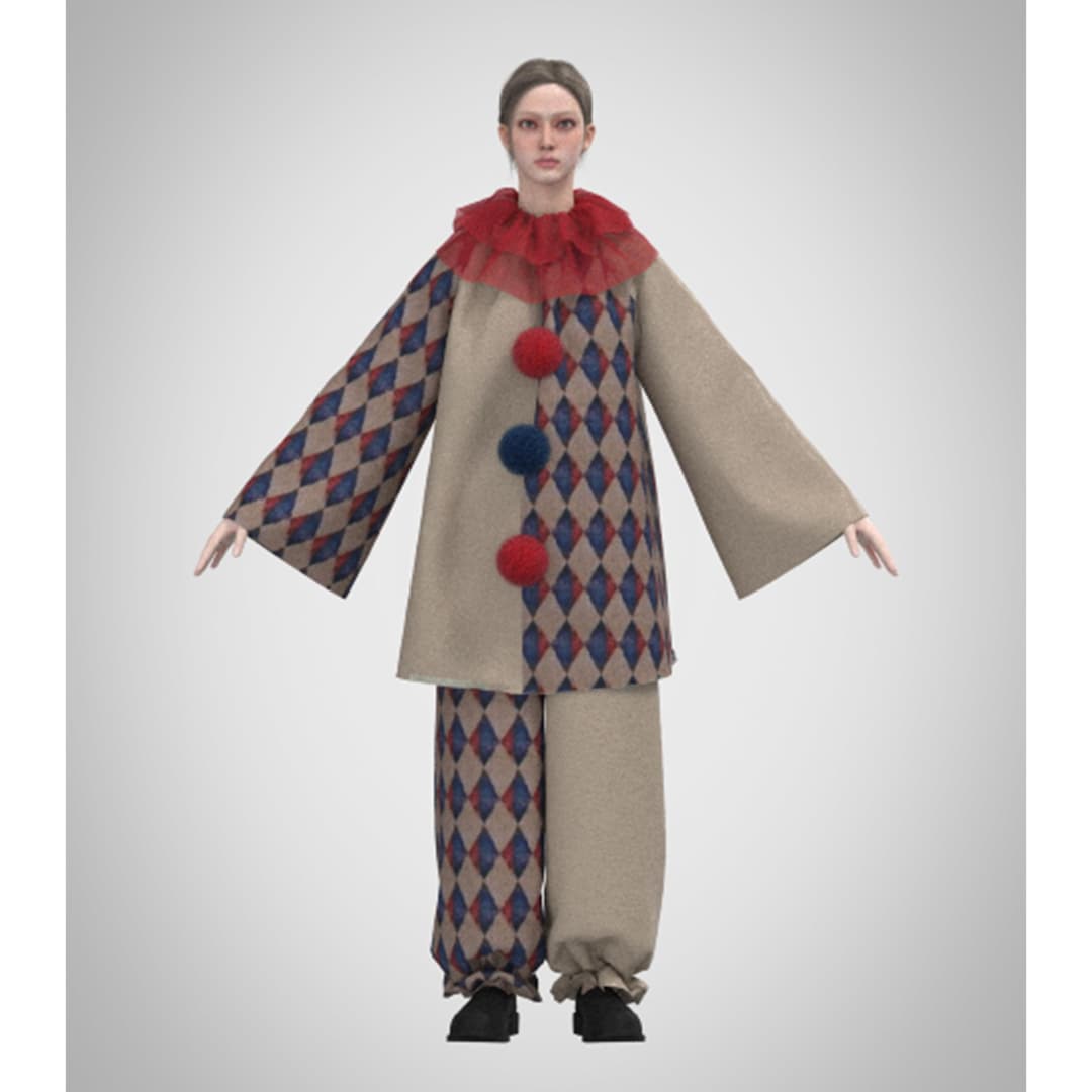 Clown Costume Sewing Pattern PDF | Printable DIY Costume Pattern for ...