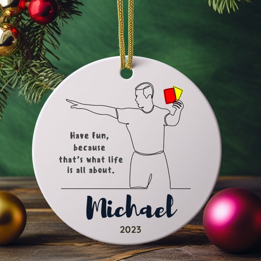 Personalized Team Coach Referee Ornament Keepsake soccer Basketball ...