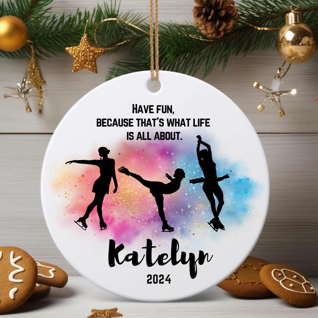 Personalized Figure Skating Ornament - Customized Figure Skater Gift ...