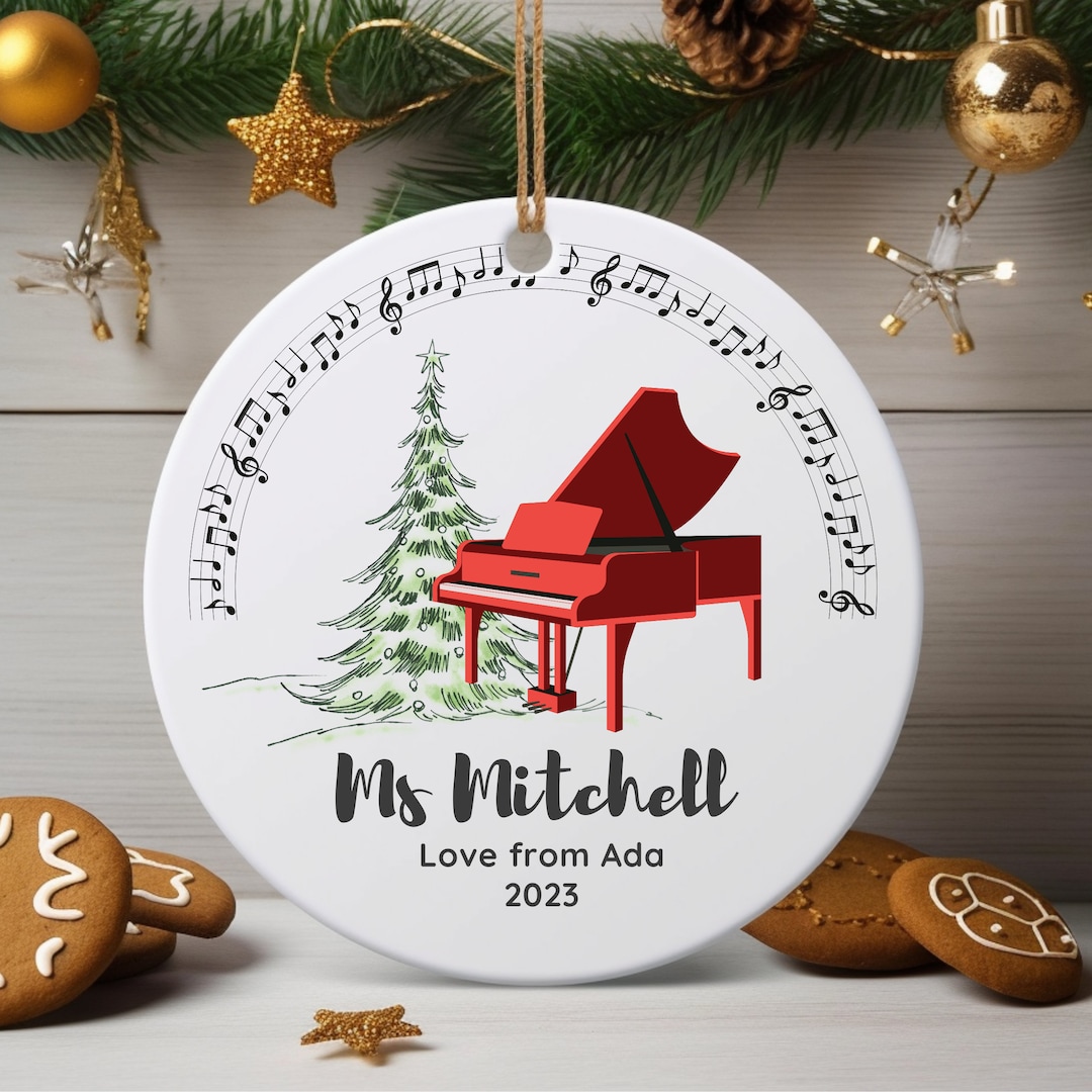 Customized Piano Christmas Ornament-music Gift personalized Piano ...
