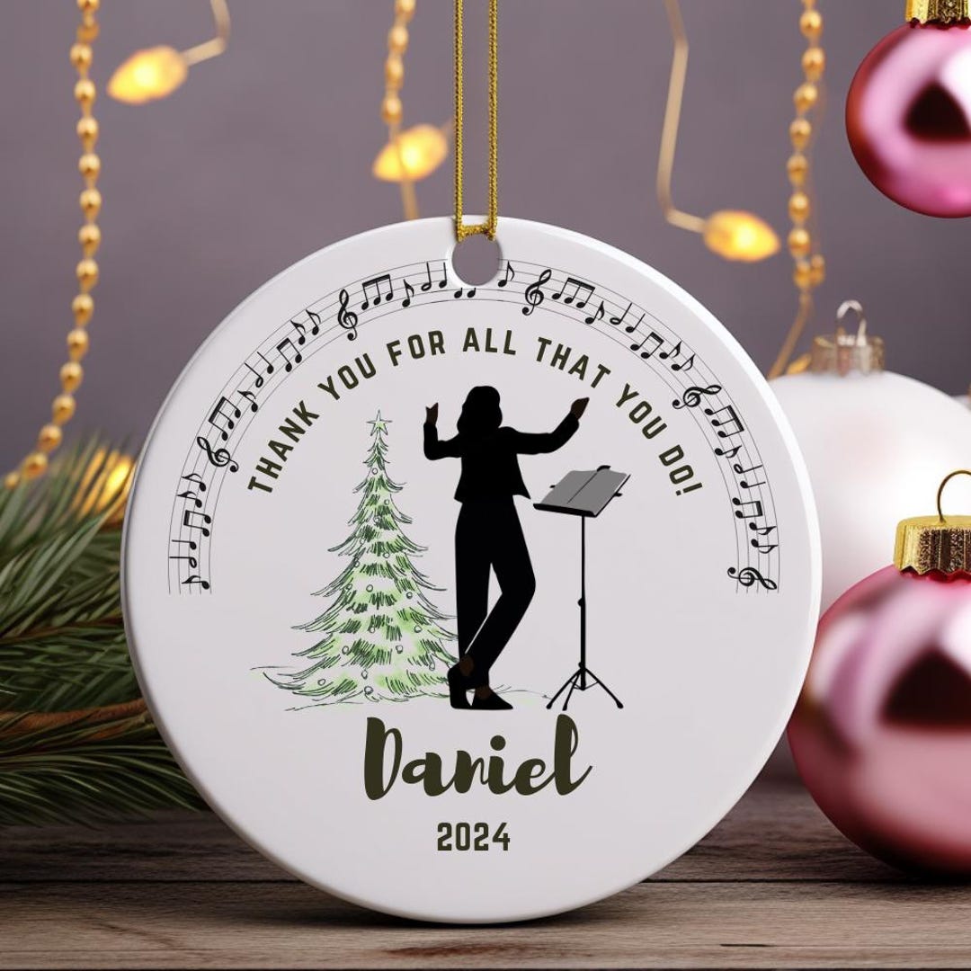 Customized Orchestra Conductor Christmas Ornament- Chamber Music Gift ...
