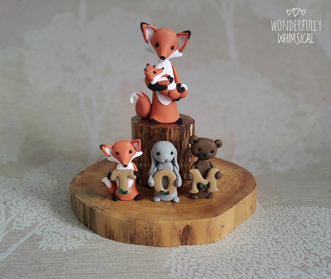 Fox Baby Shower Christening Baptism Mum Mummy Mother Forest Woodland ...