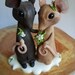 Mouse Wedding Cake Topper Mice Rats Animal Theme Bride Groom Winter ...