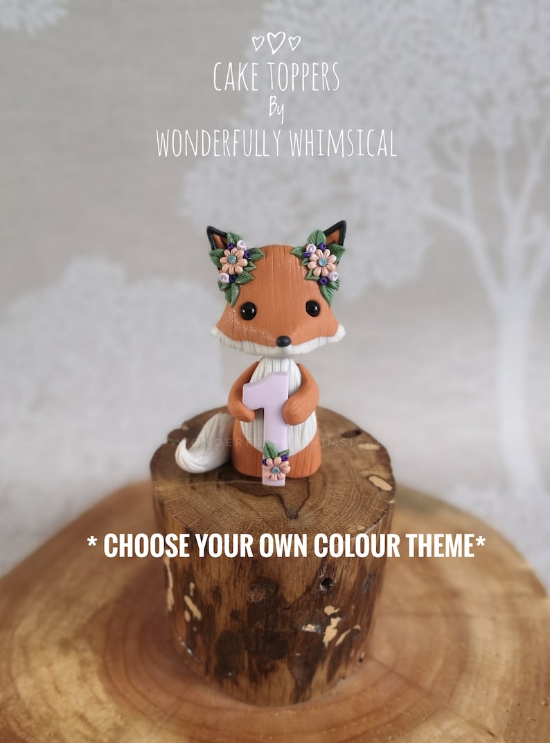 Animal Tribal Boho Forest Theme Cake Topper Birthday Letters Name Age ...