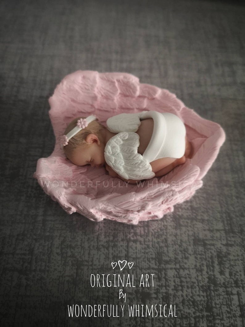 Baby Angel Wings Miscarriage Pregnancy Loss Infant Child Sculpture ...