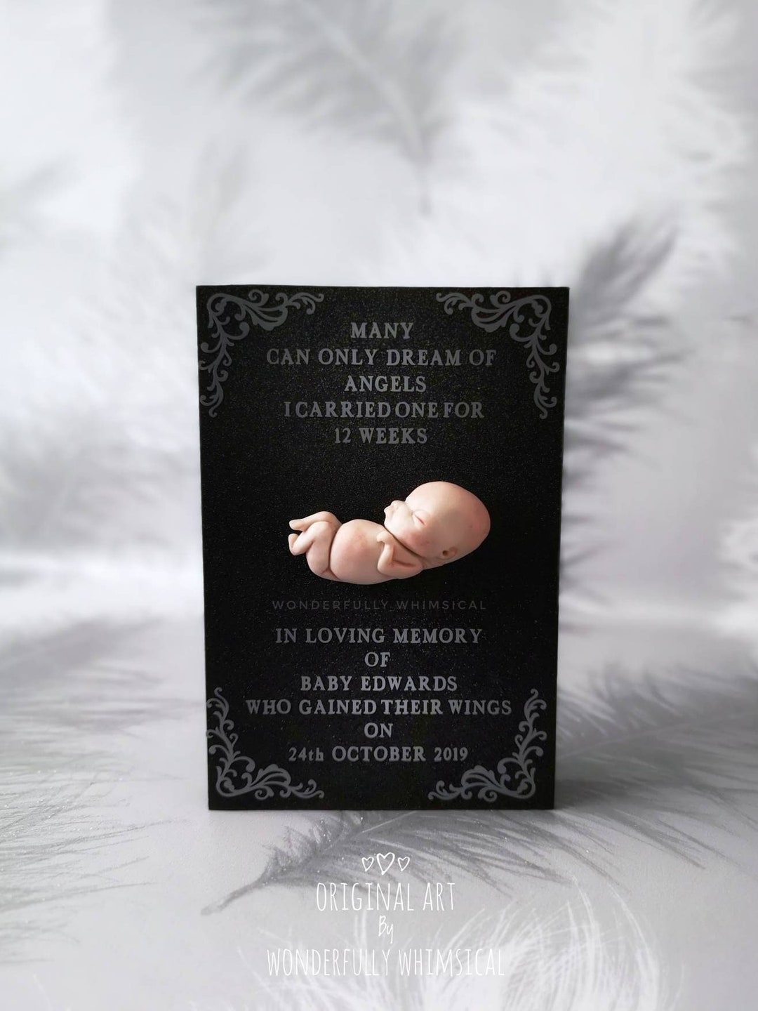 Baby Miscarriage Pregnancy Loss Infant Child Fetus Sculpture Heart ...