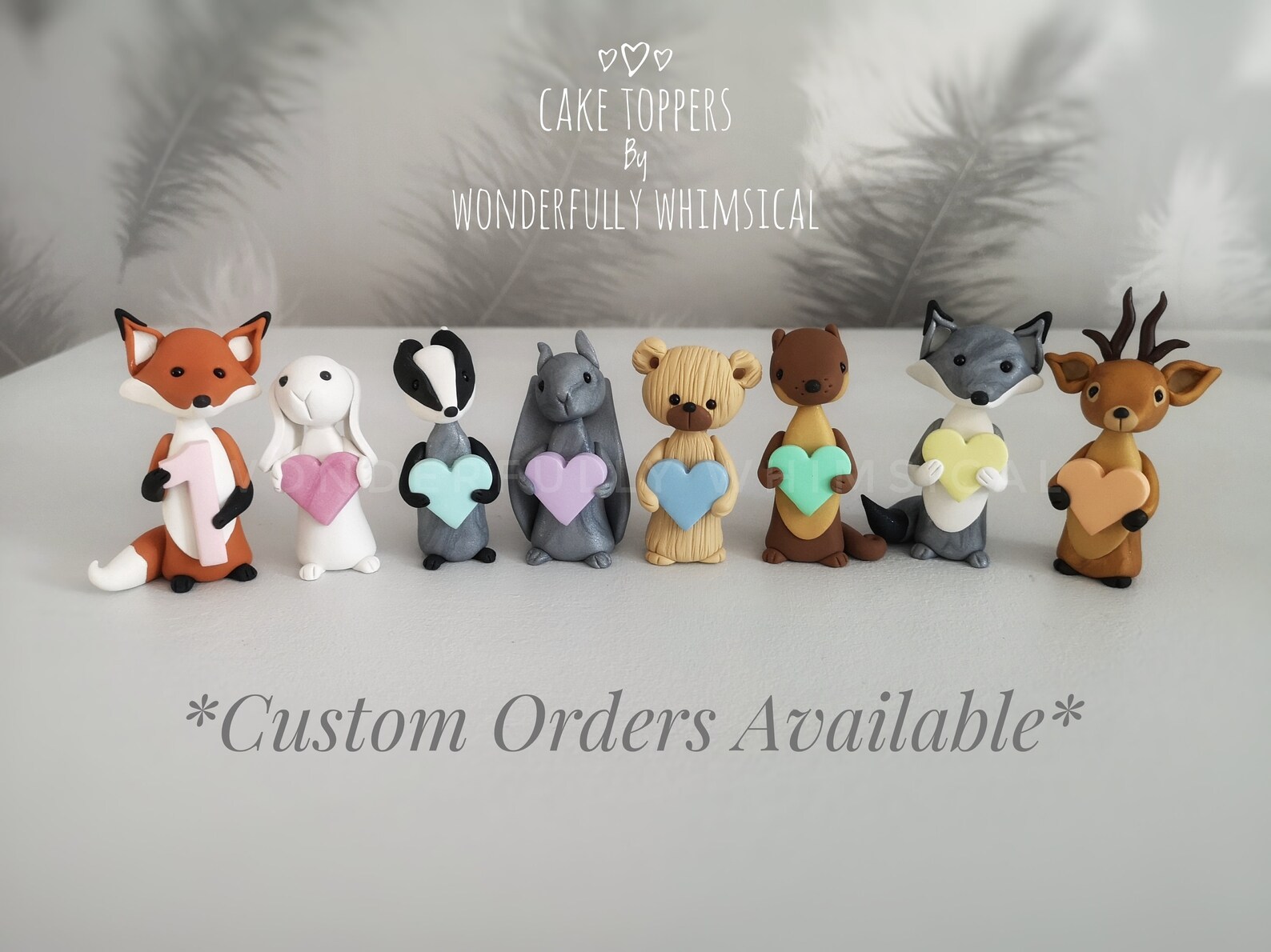 Forest Woodland Animal Theme Cake Topper Birthday Baby Child | Etsy