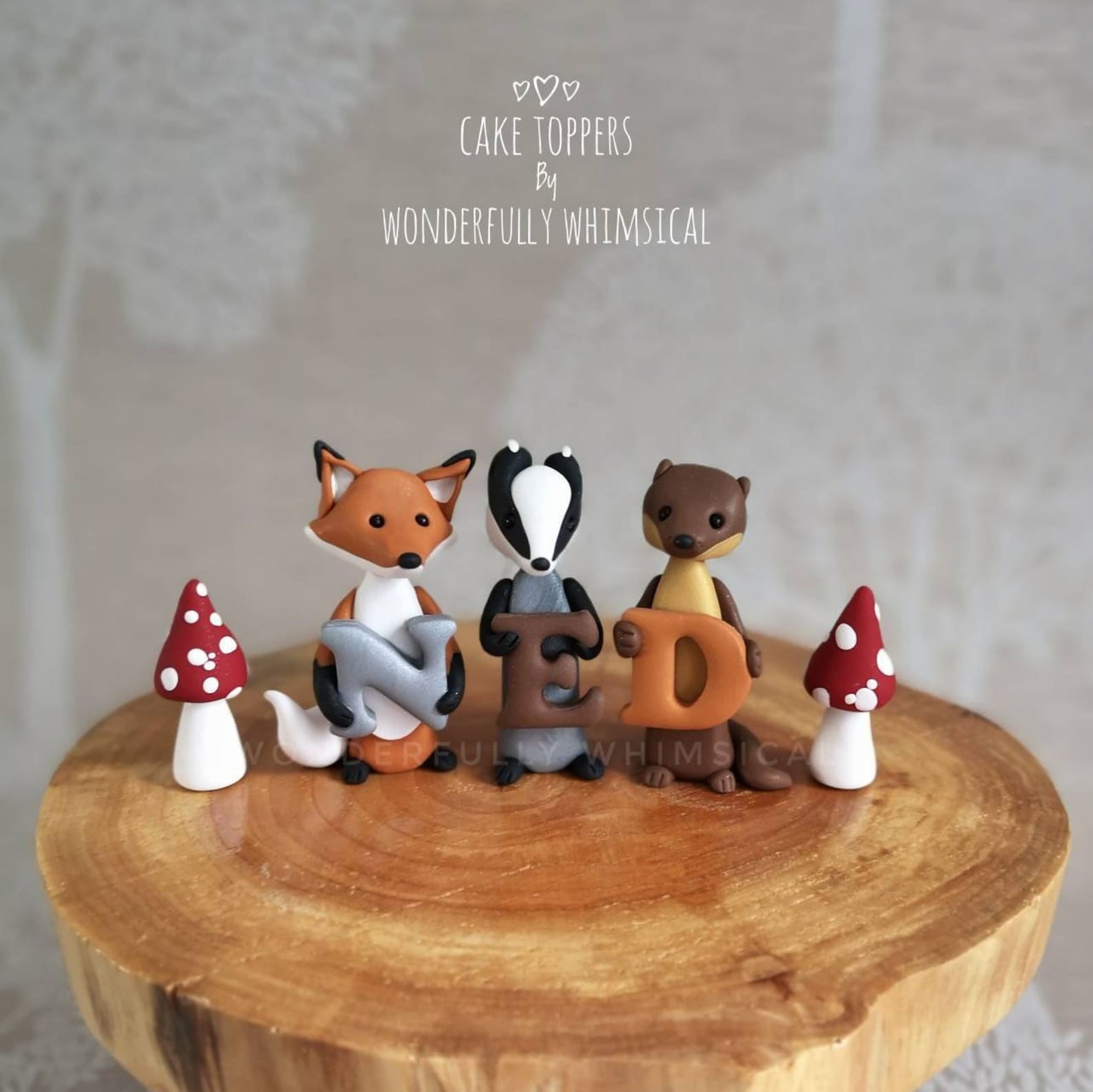 Forest Woodland Animal Theme Cake Topper Birthday Baby Child - Etsy