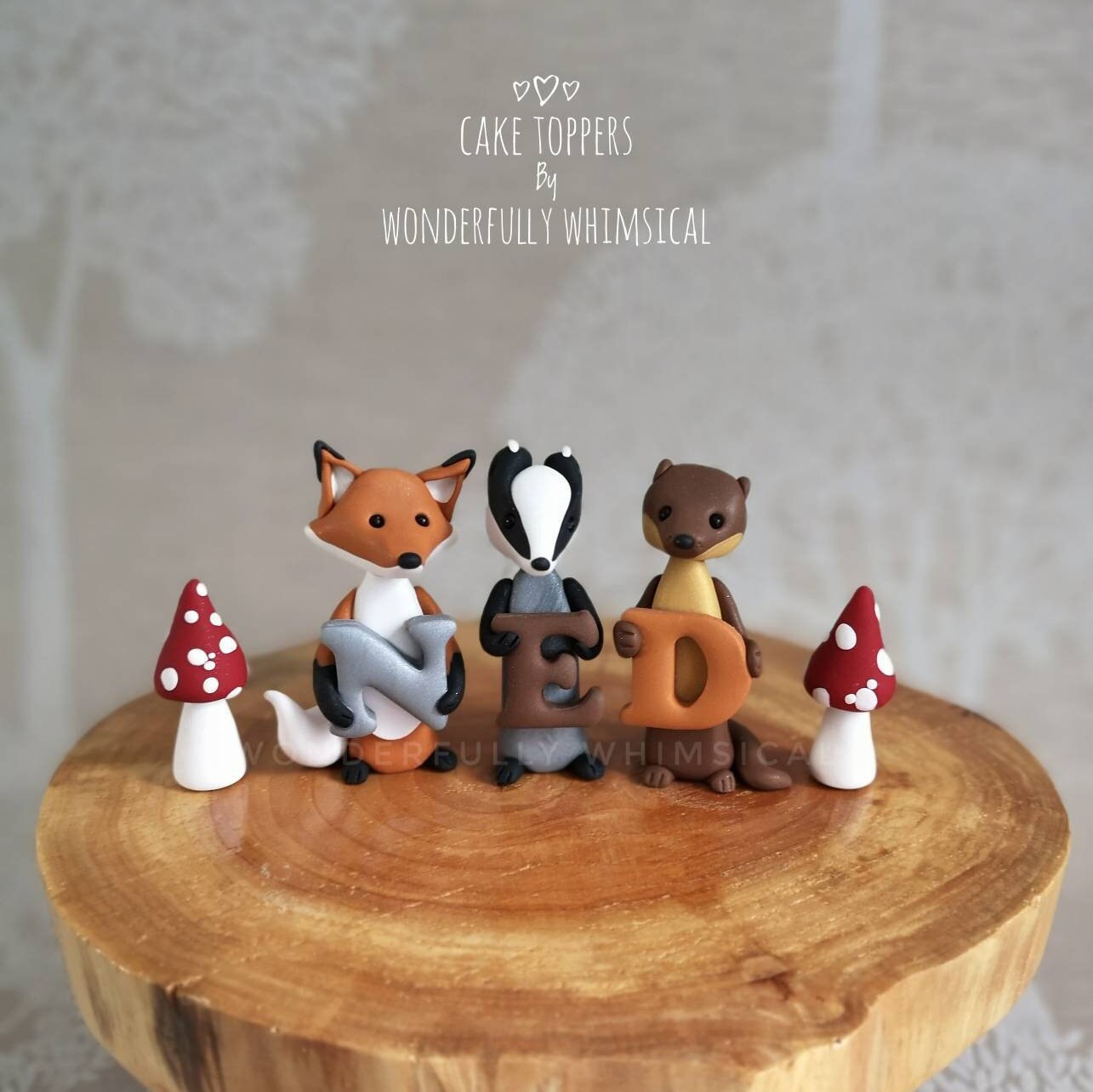 Forest Woodland Animal Theme Cake Topper Birthday Baby Child - Etsy Canada