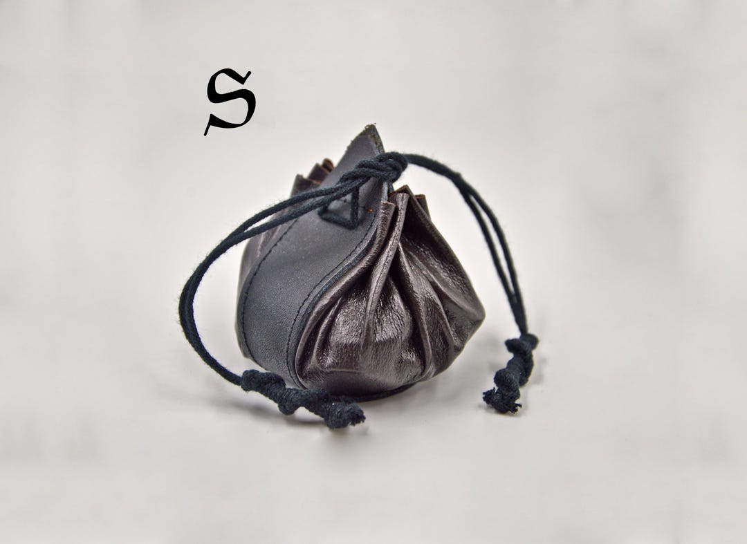 Handmade Leather Coin Pouch: Medieval Dice or Jewelry Bag - Etsy