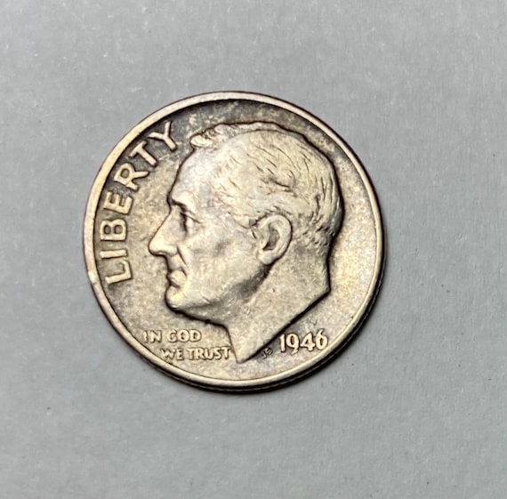 1946 Dime Close Up