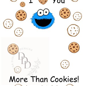 I Love You More Than Cookies. Handprint Valentine Craft | Cookie-themed ...