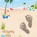Stepping Into Summer Footprint Craft Printable Template. - Etsy