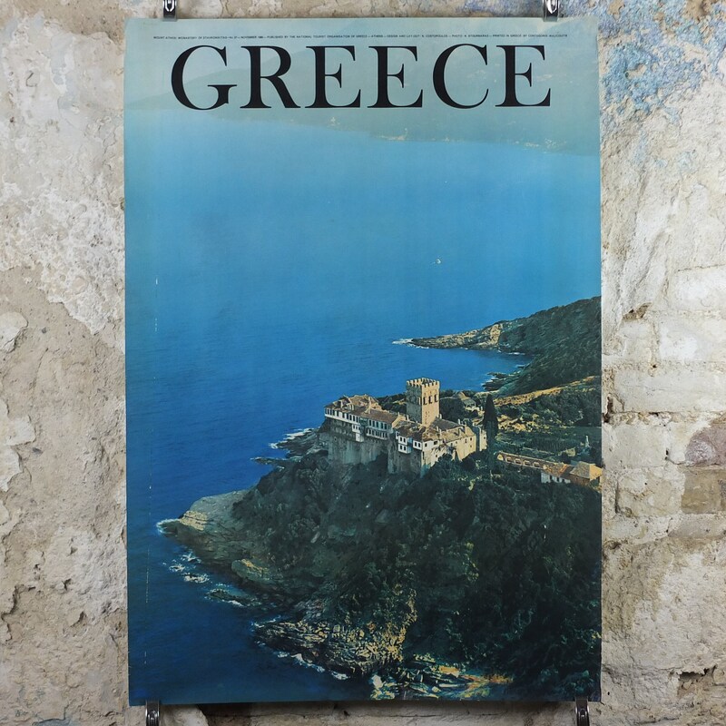 Greek Travel Poster - Etsy