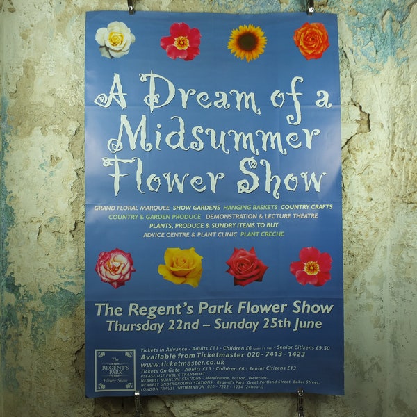 Chelsea Flower Show Poster - Etsy