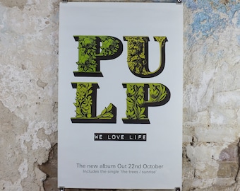 Pulp Poster - Etsy UK
