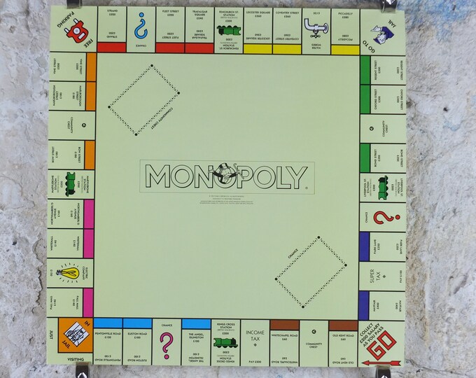 1993 Monopoly Poster Monopoly Board Board Games United - Etsy