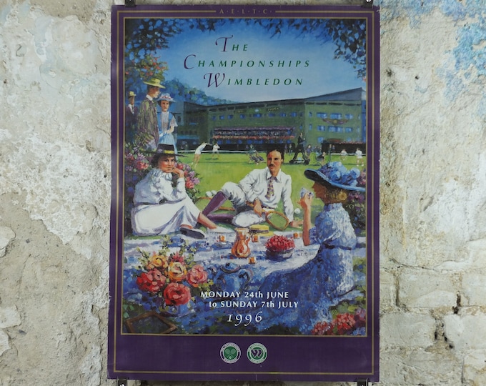 1996 Wimbledon Tennis Poster, the Championships AELTC, All England Lawn ...