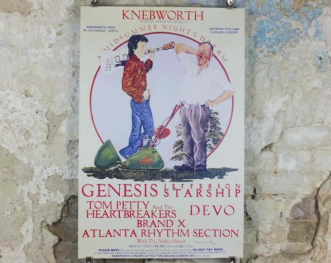 1978 Genesis Knebworth Park Concert Poster, A Midsummer Nights Dream ...