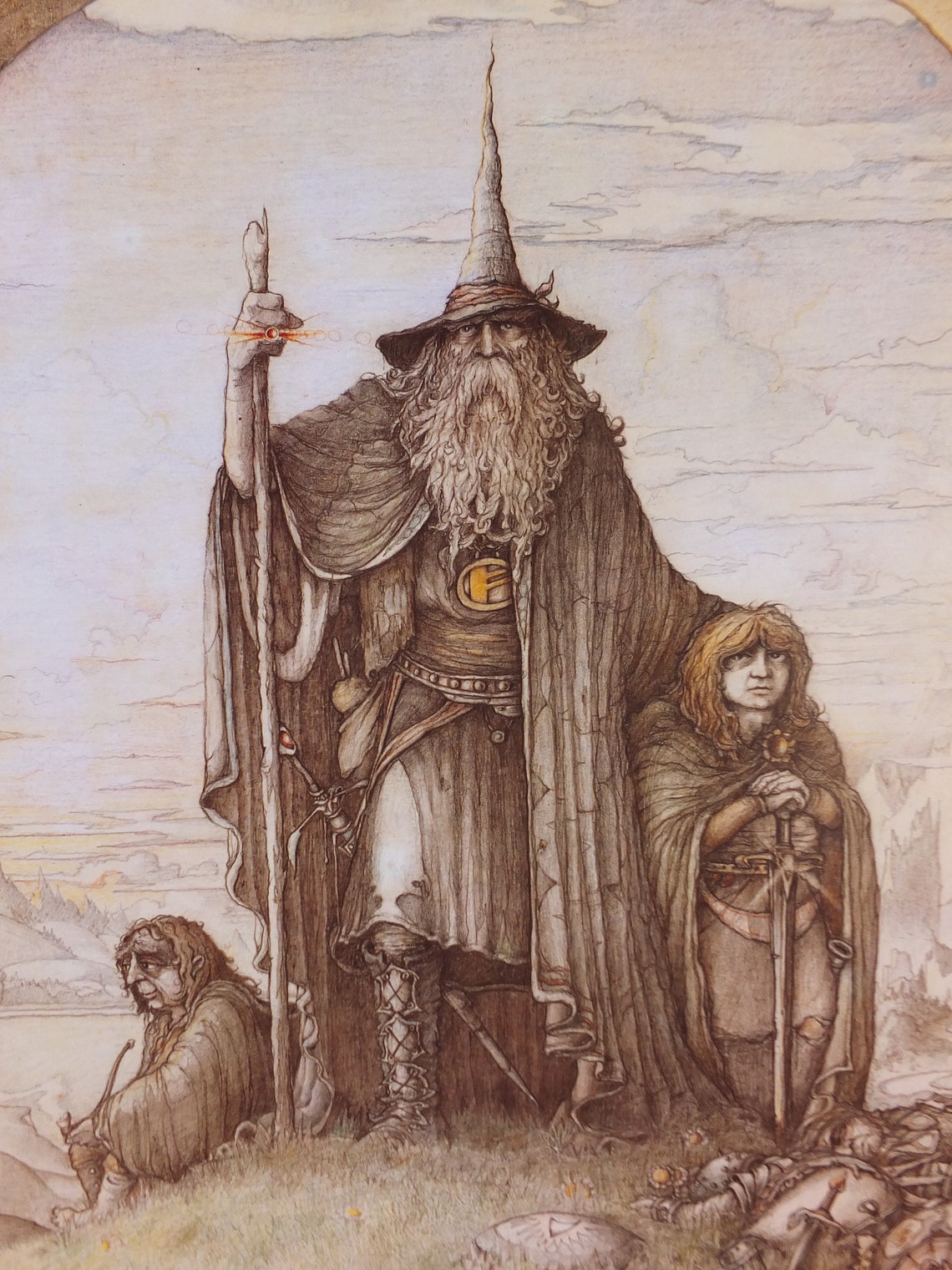 Vintage Lord of the Rings Tolkien Poster by James Cauty 1988 - Etsy UK