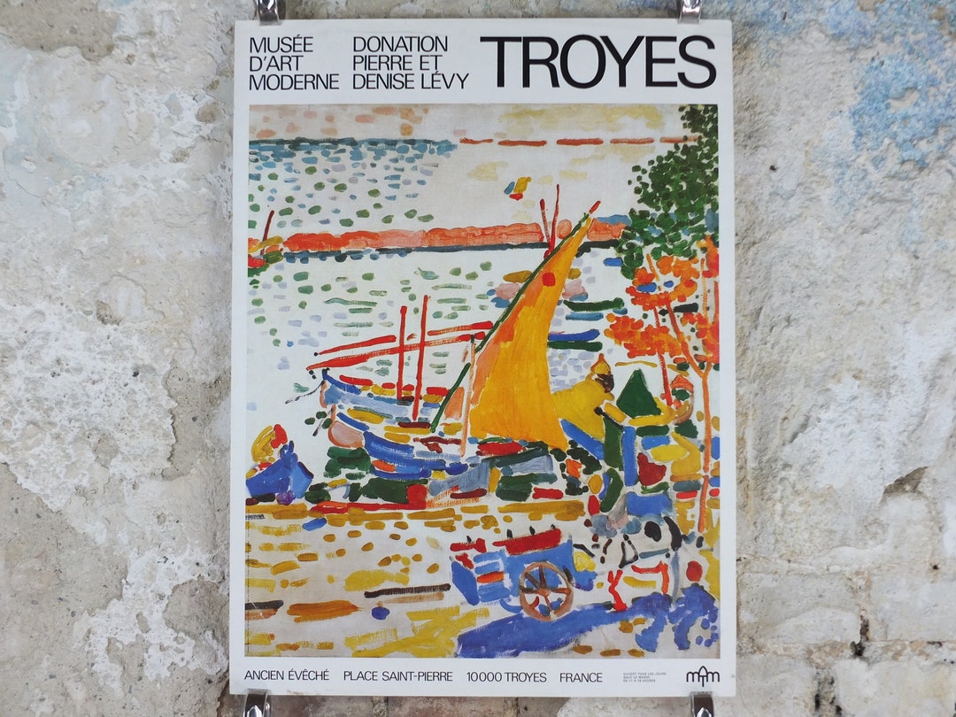 1982 Andre Derain Poster, Port De Collioure, Port of Collioure 1905 ...