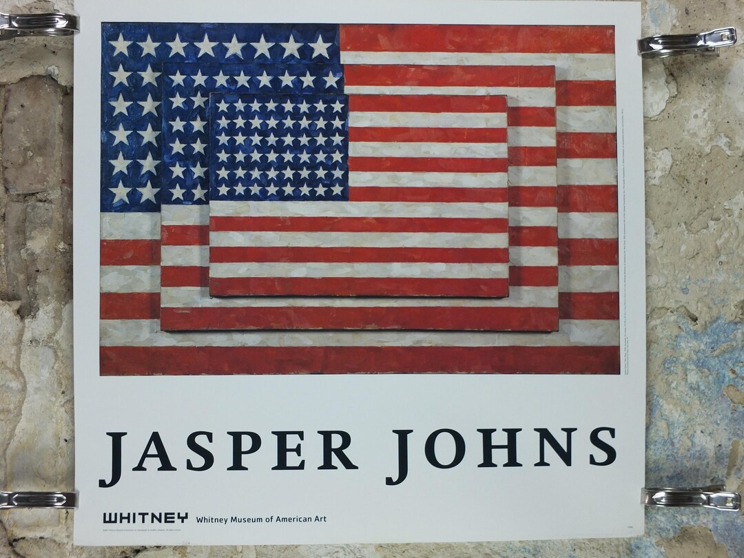 2002 American Flag Poster, Jasper Johns, Three Flags 1958, Whitney ...