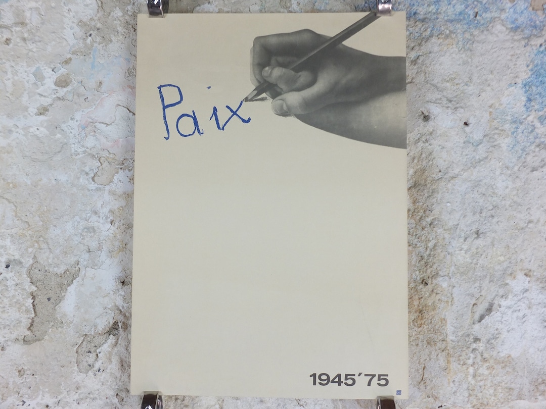 1975 Peace Poster, 30th Anniversary of the End of World War 2, Anti-war ...