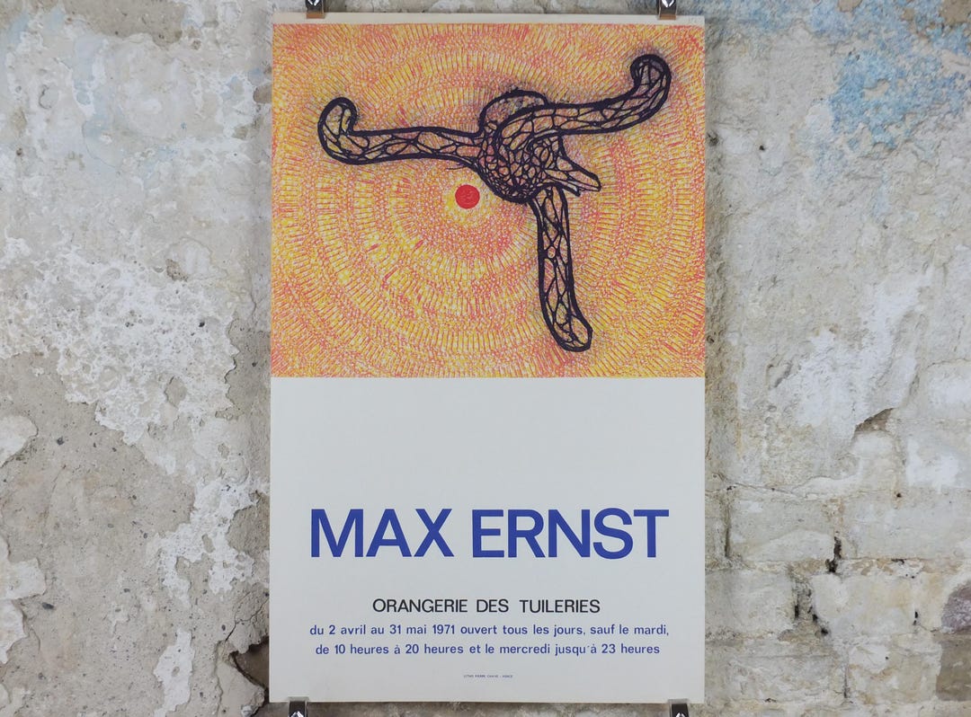 1971 Max Ernst Poster, Pour L'orangerie 1971, for the Orangerie ...