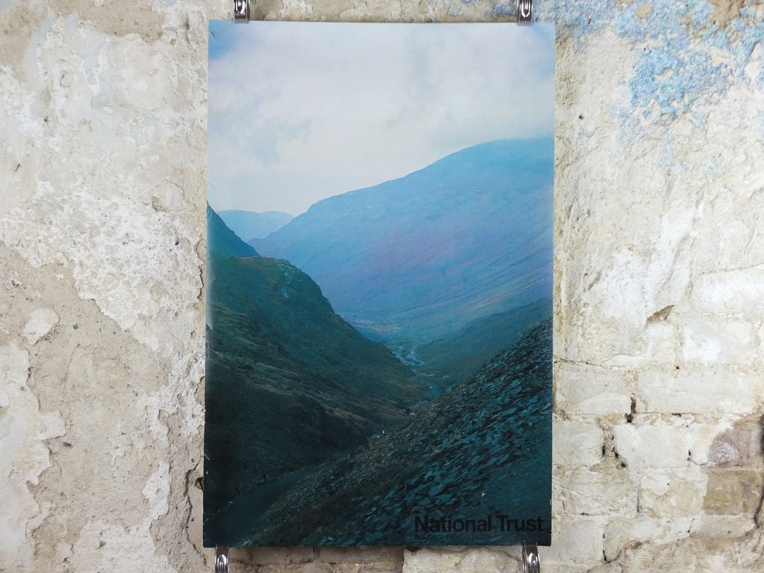1970s Original National Trust Poster, Lake District, Honister Pass ...