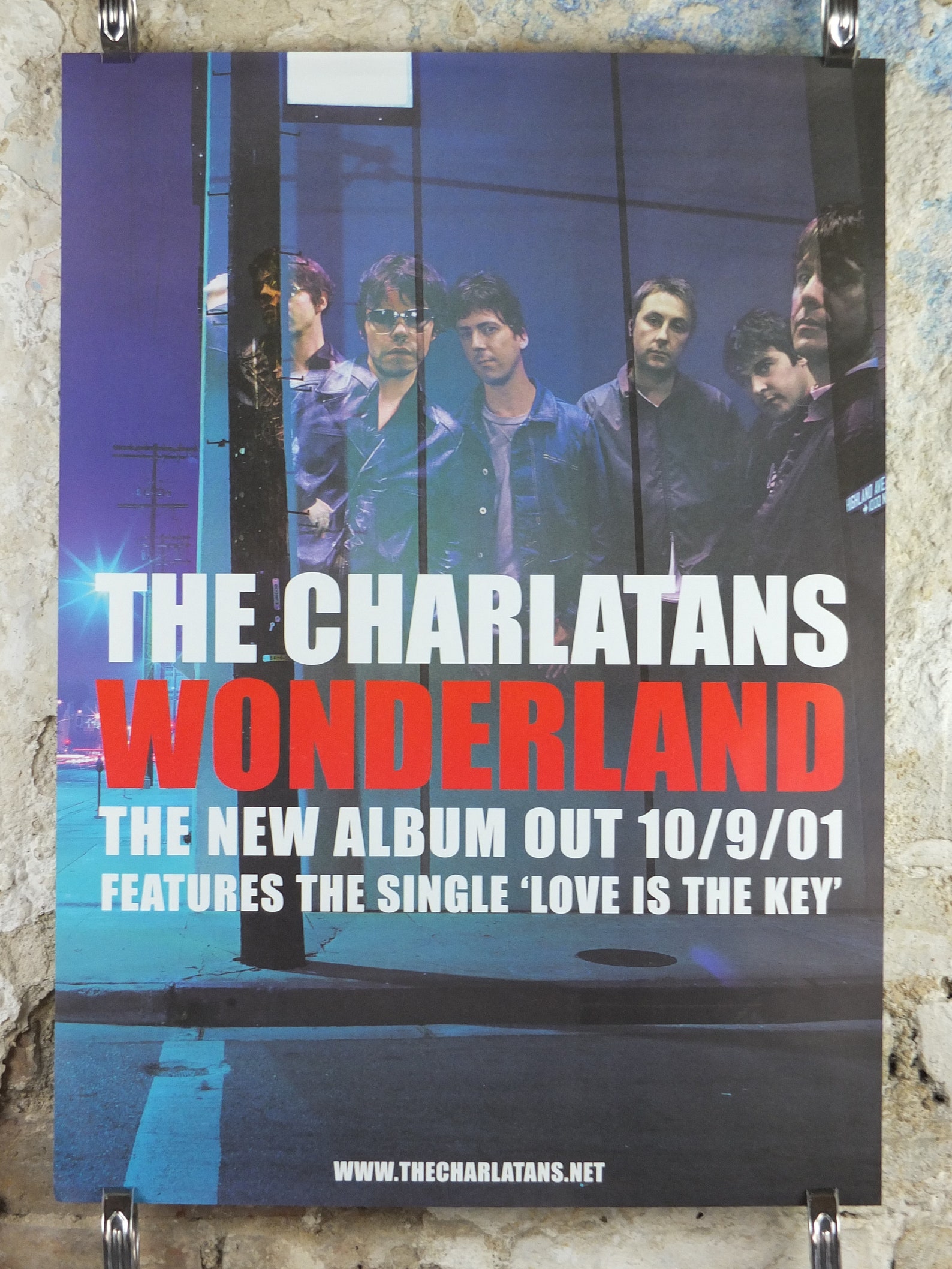 2001 the Charlatans Poster, Wonderland, Tim Burgess, Britpop ...
