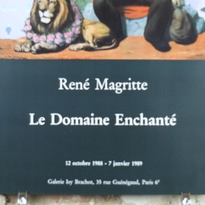 1988 Rene Magritte Poster, Le Domaine Enchante, the Healer, Amazing ...