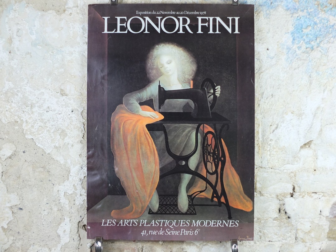 1978 Leonor Fini Poster, Sewing Machine, "la Machine a Coudre ...